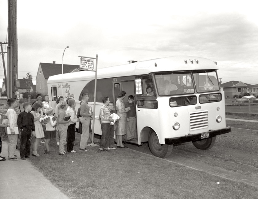 50 vintage bookmobiles from around the world