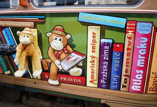 Tram LIbrary in Brno – Ebook Friendly