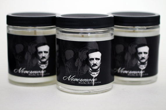 “Nevermore” Edgar Allan Poe Scented Candle – Ebook Friendly