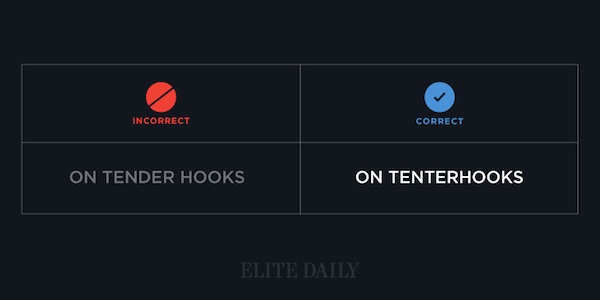 Common English phrases – On tenterhooks – Ebook Friendly