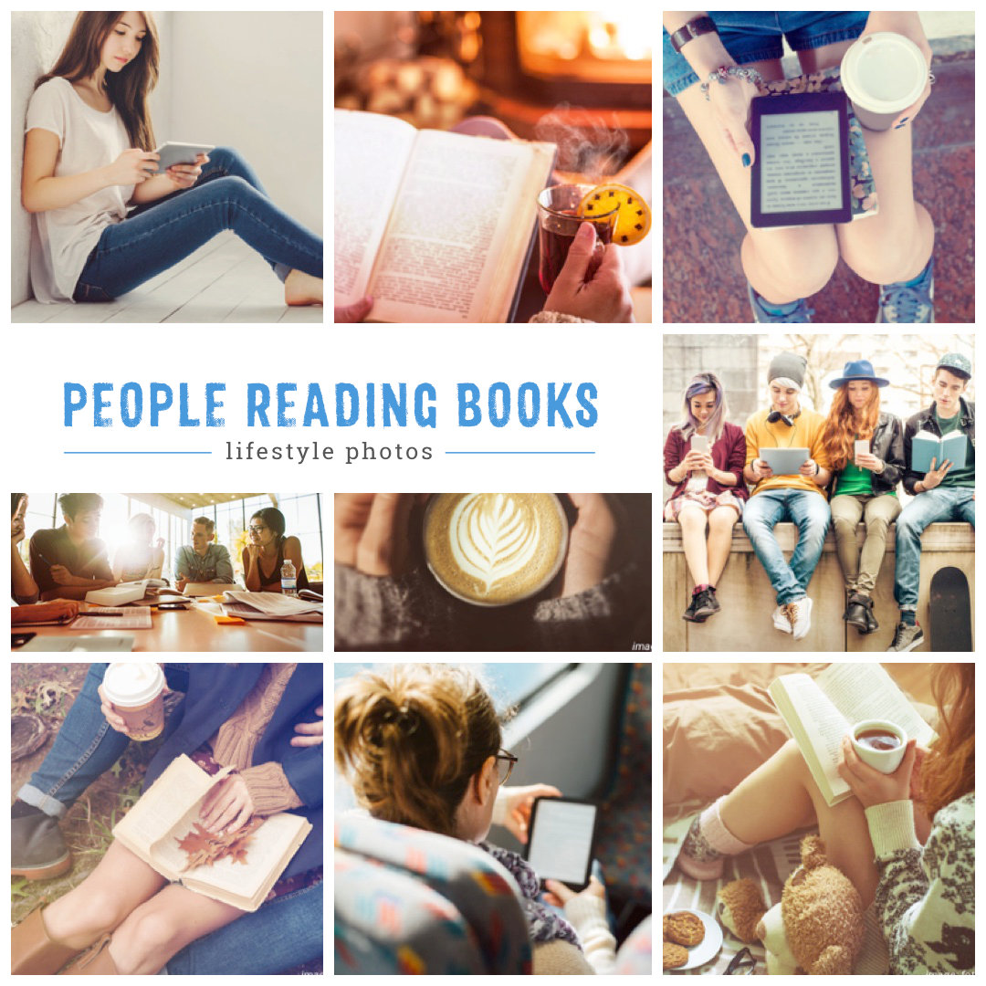 Lifestyle images people reading books – Ebook Friendly