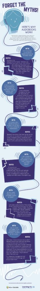 5 infographics that depict the benefits of audiobooks
