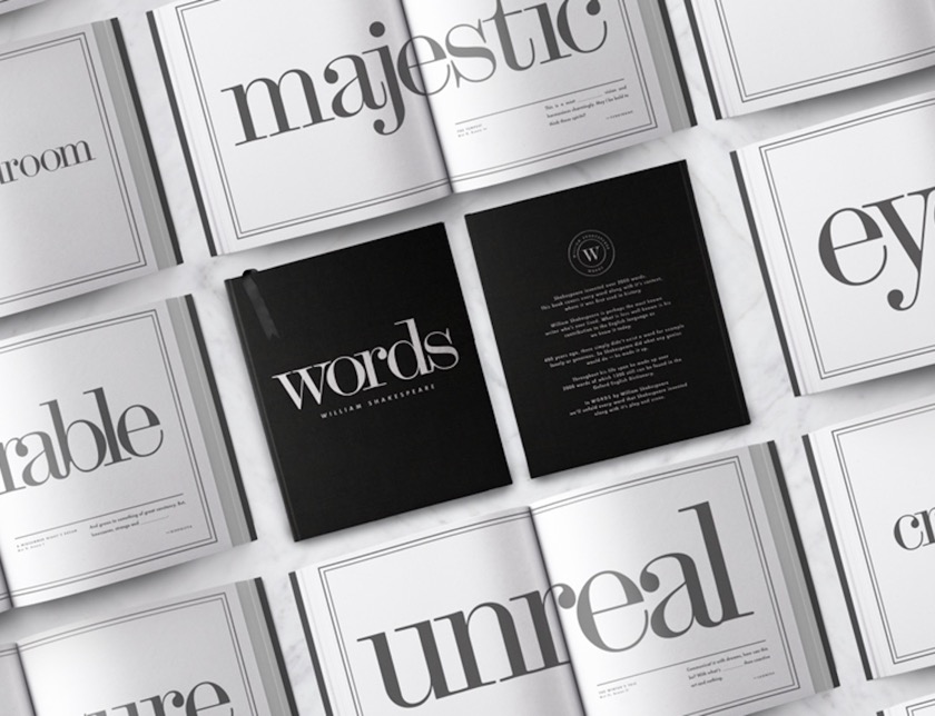 Words – the book with all words invented by the Bard – Ebook Friendly