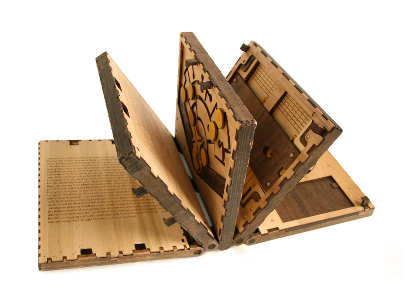 Codex Silenda puzzle book – opened – Ebook Friendly