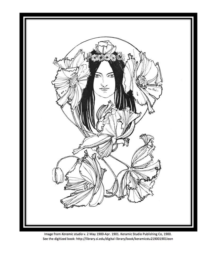 Example page from Smithsonian Libraries Coloring Book – Ebook Friendly