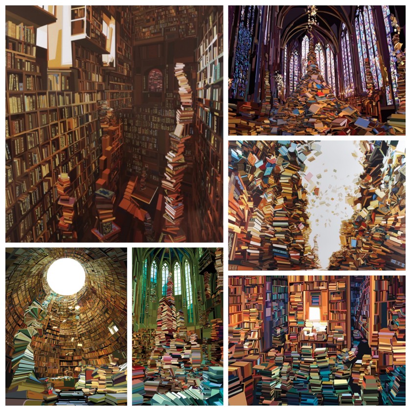 Fascinating book paintings by Pierpaolo Rovero – Ebook Friendly