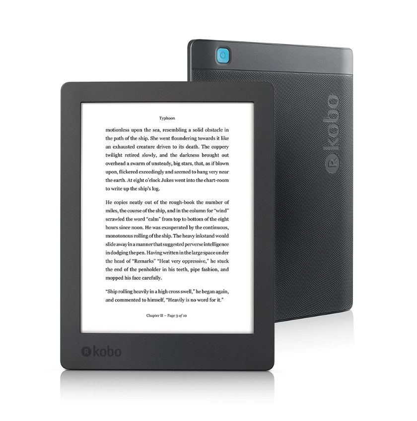 Kobo Aura H2O Edition 2 2017 – front and back – Ebook Friendly
