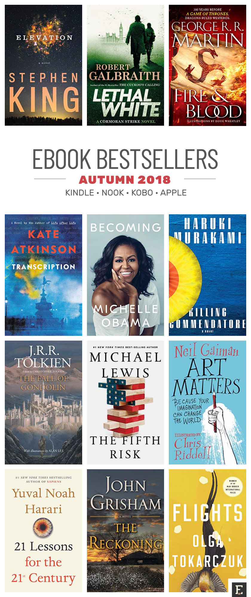Best ebooks of autumn 2018 #infographic – Ebook Friendly