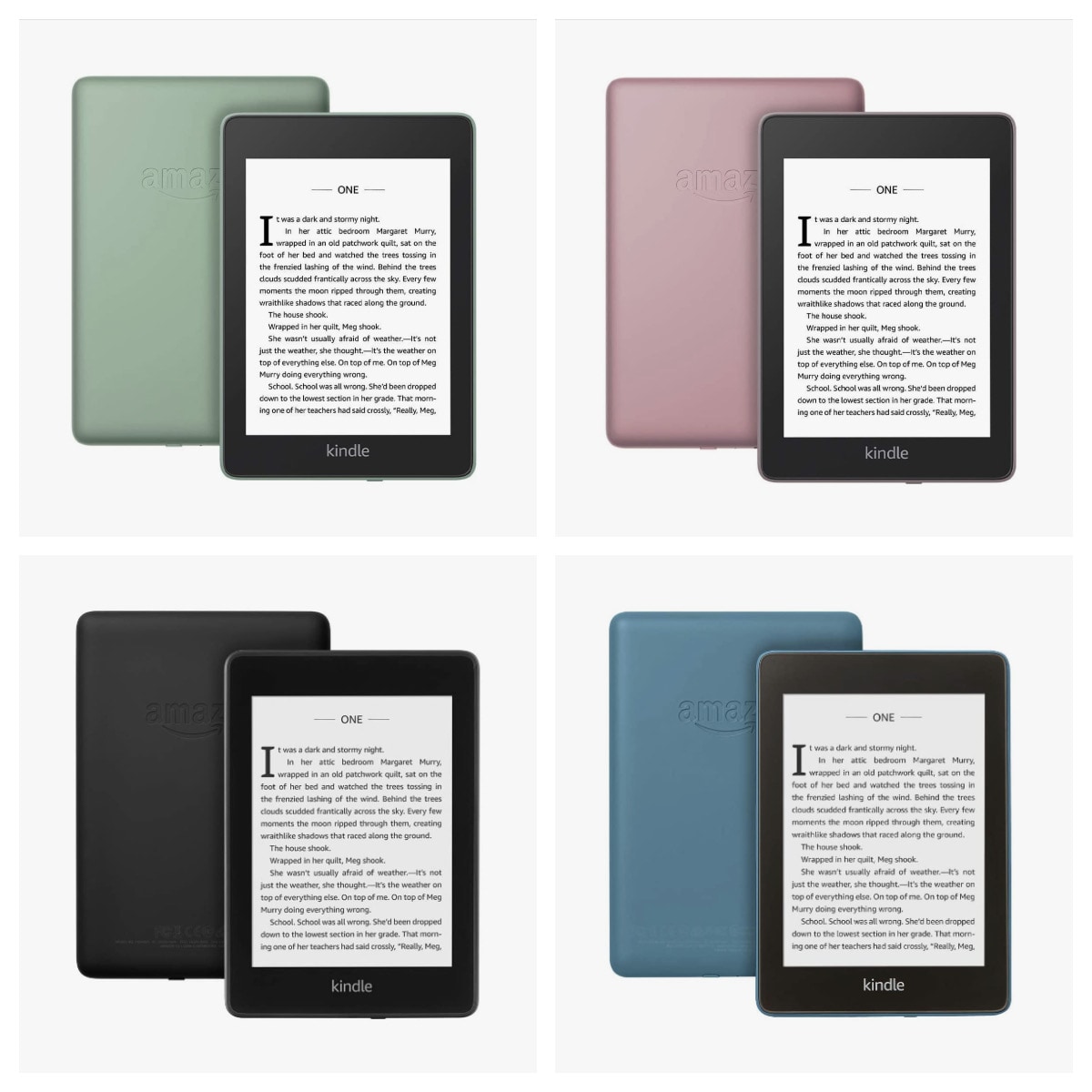 Kindle Paperwhite is now fully matching Amazon Fire color range