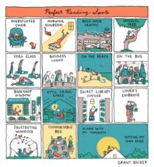 50 clever cartoons for people who love books and reading