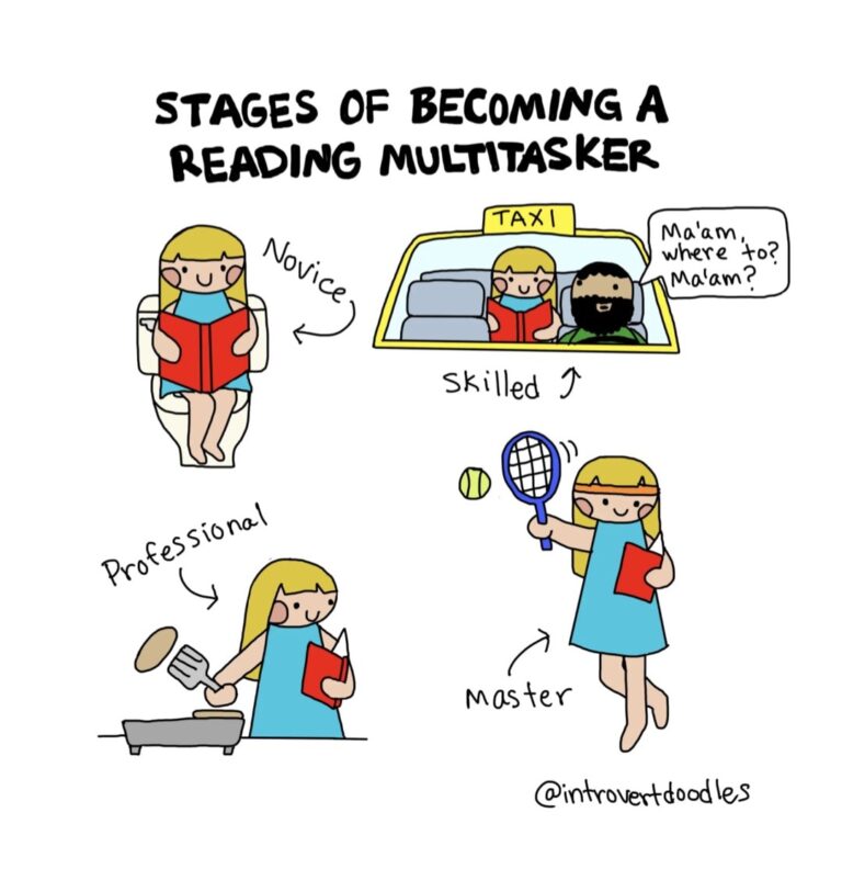50 clever cartoons for people who love books and reading