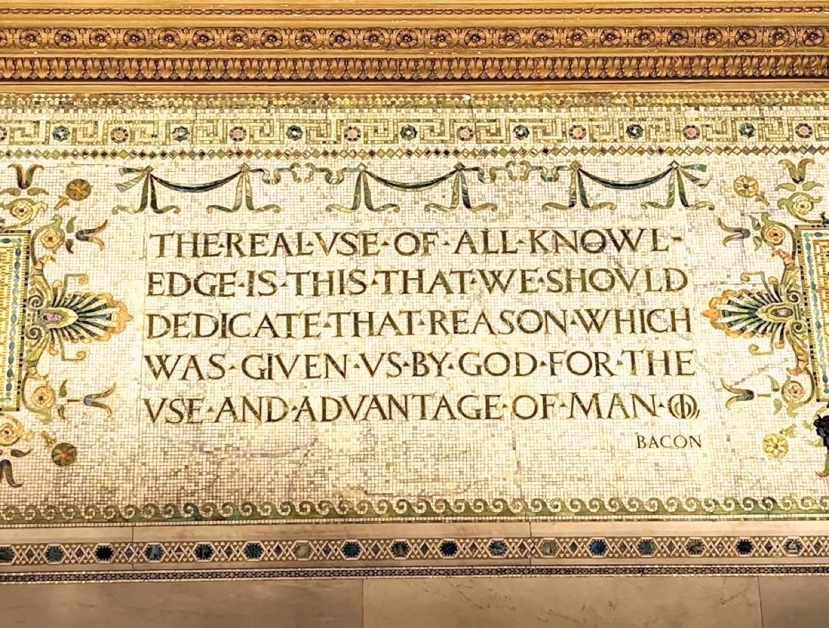 the-real-use-of-all-knowledge-francis-bacon-mosaic-quote-chicago ...